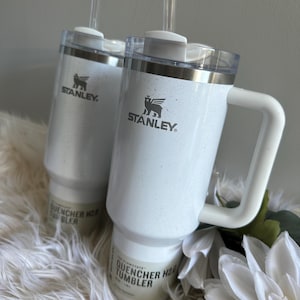 White Glitter Stanley Limited Edition Stanley Engraved Stanley - Etsy