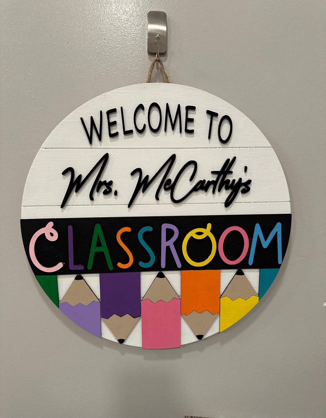 Decorative Teacher Classroom Board | Personalized Teacher Gift - Etsy