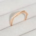 Simple Stacking Ring Set, Dainty Sparkle Ring Set, Rose Gold Minimal ...