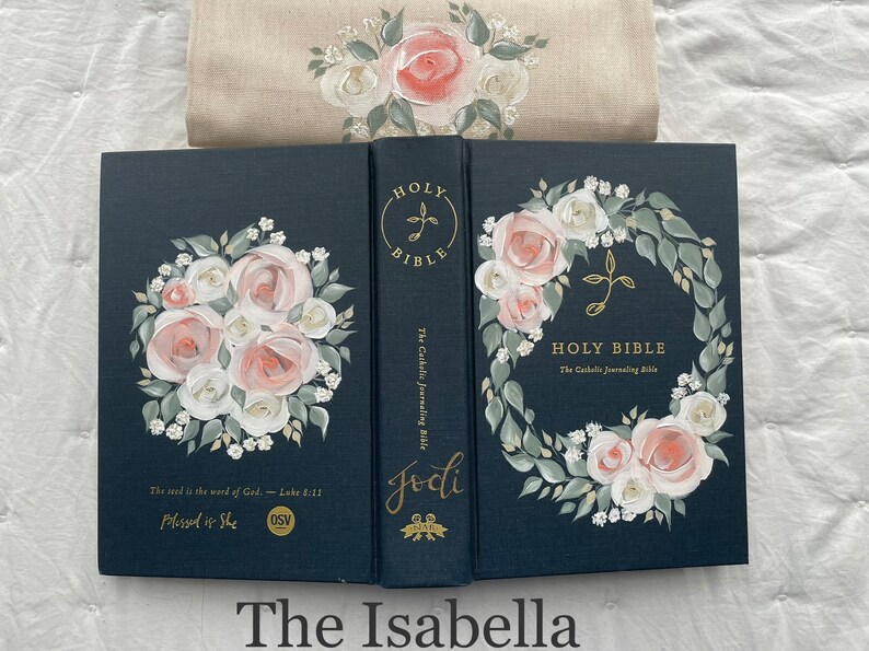 Custom Hand Painted Bible Wedding Bible Custom Bible Design - Etsy
