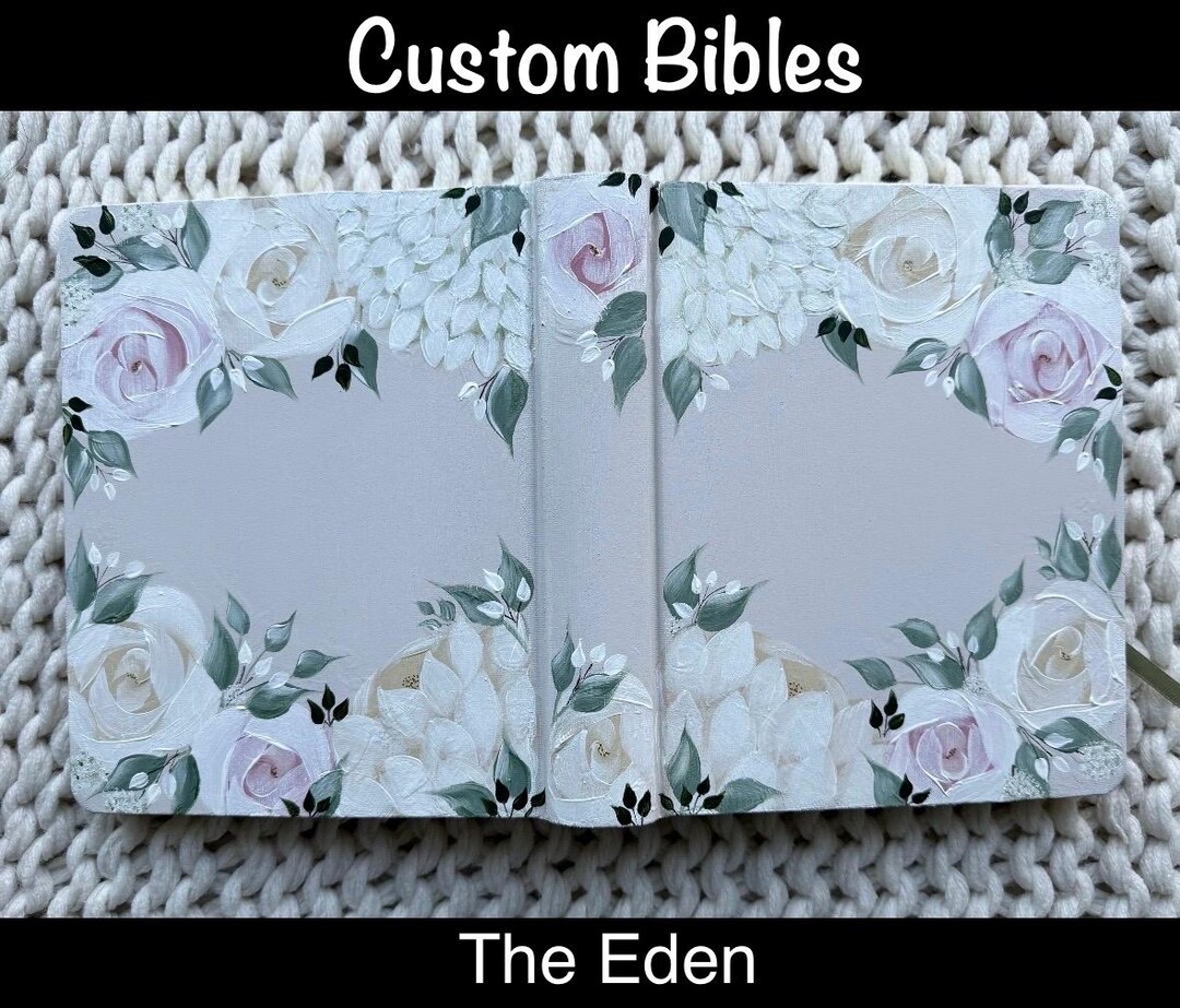Custom Hand Painted Bible, Keepsake Bible - Etsy