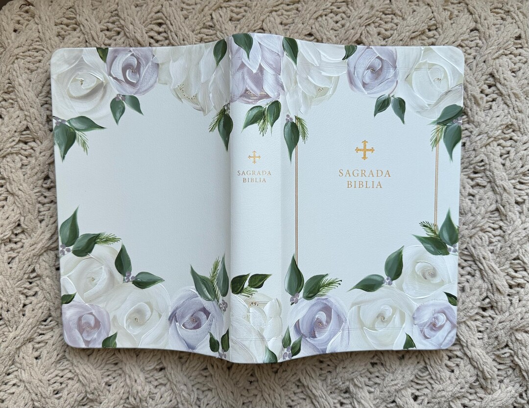 Hand Painted Bible ! Biblia Catolica - Etsy