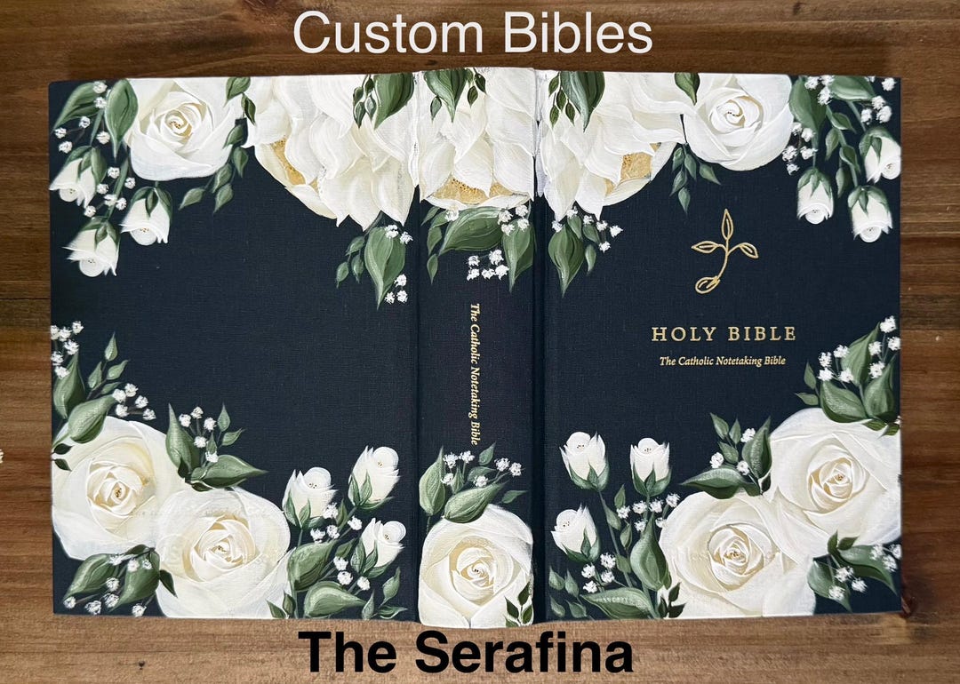 Custom Hand Painted Bible, Wedding Bible, Custom Bible, Design Your Own ...