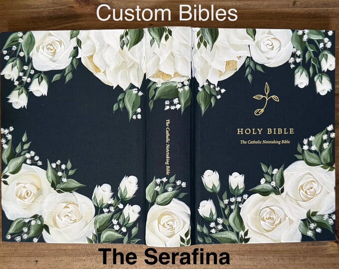 Custom Hand Painted Bible, Wedding Bible, Custom Bible, Design Your Own ...