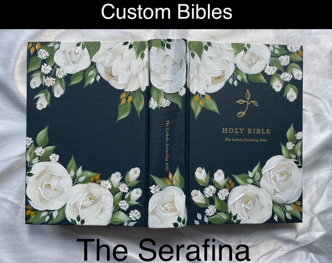 Custom Hand Painted Bible, Wedding Bible, Custom Bible, Design Your Own ...
