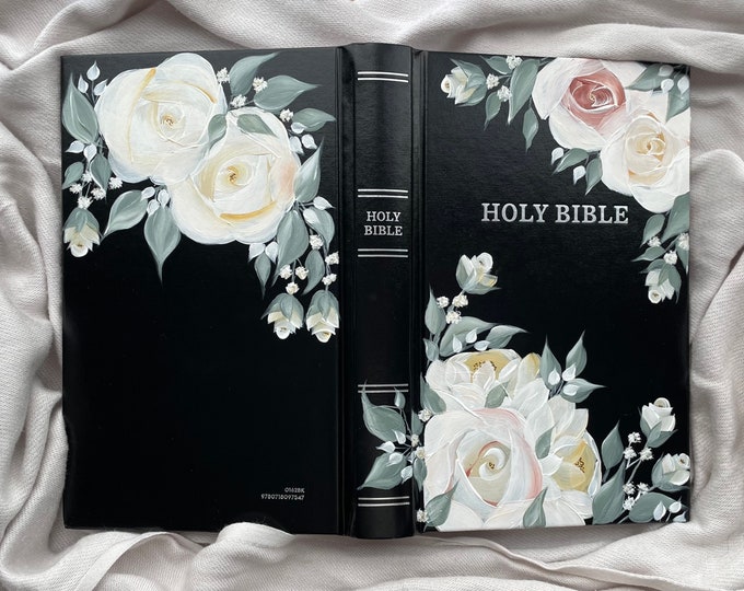 Hand Painted KJV Pew Bible , Ships Quick. Ready to Ship - Etsy