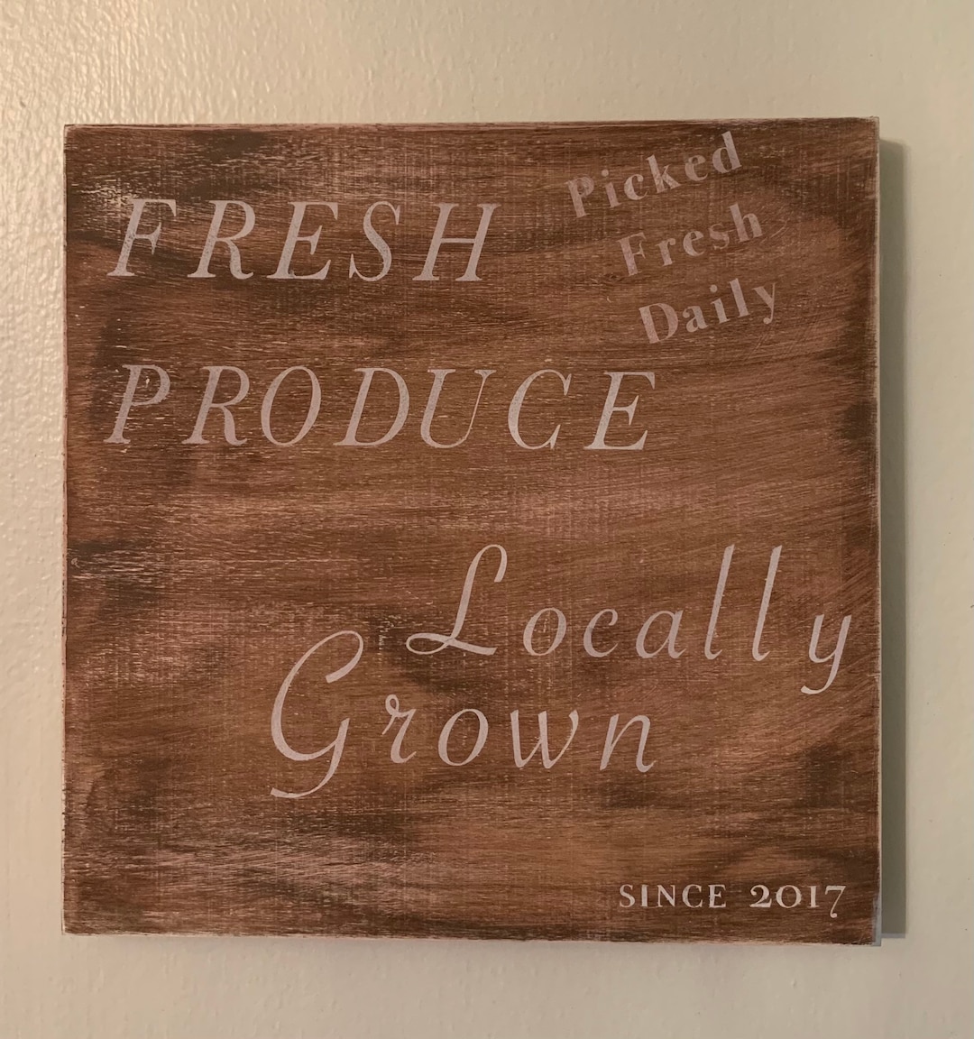 Fresh Produce Sign - Etsy