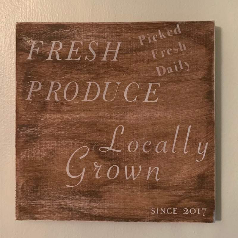 Produce Sign - Etsy UK