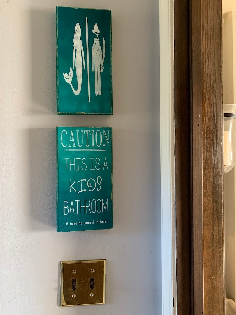 Kids Bathroom Sign - Etsy