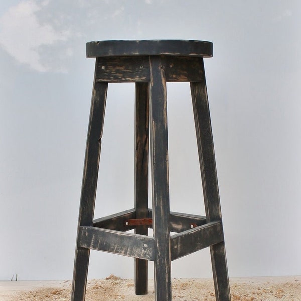 Reclaimed Bar Stool - Etsy