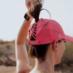 HOT PINK High Ponytail Cap UPF50 Women Baseball Hat | Etsy