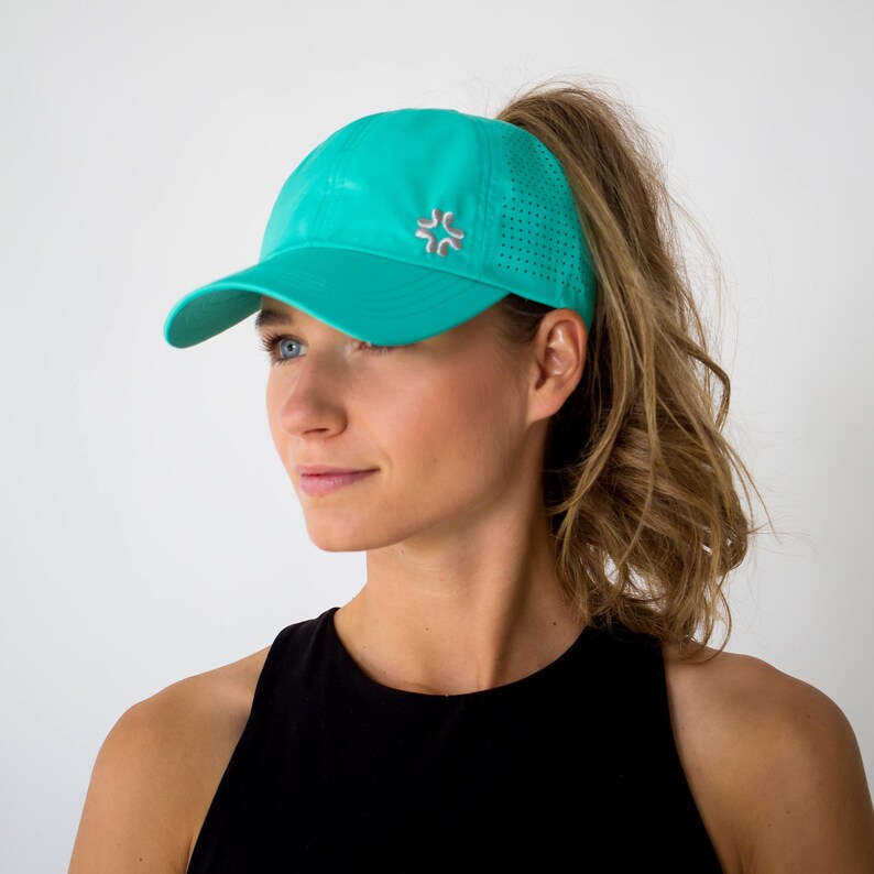 CARIBBEAN GREEN High Ponytail Cap UPF50 X-boyfriend Design - Etsy