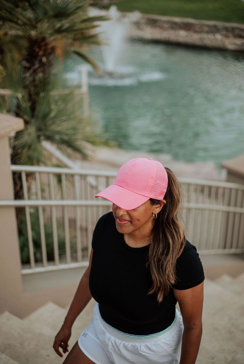 HOT PINK High Ponytail Cap UPF50 Women Baseball Hat | Etsy
