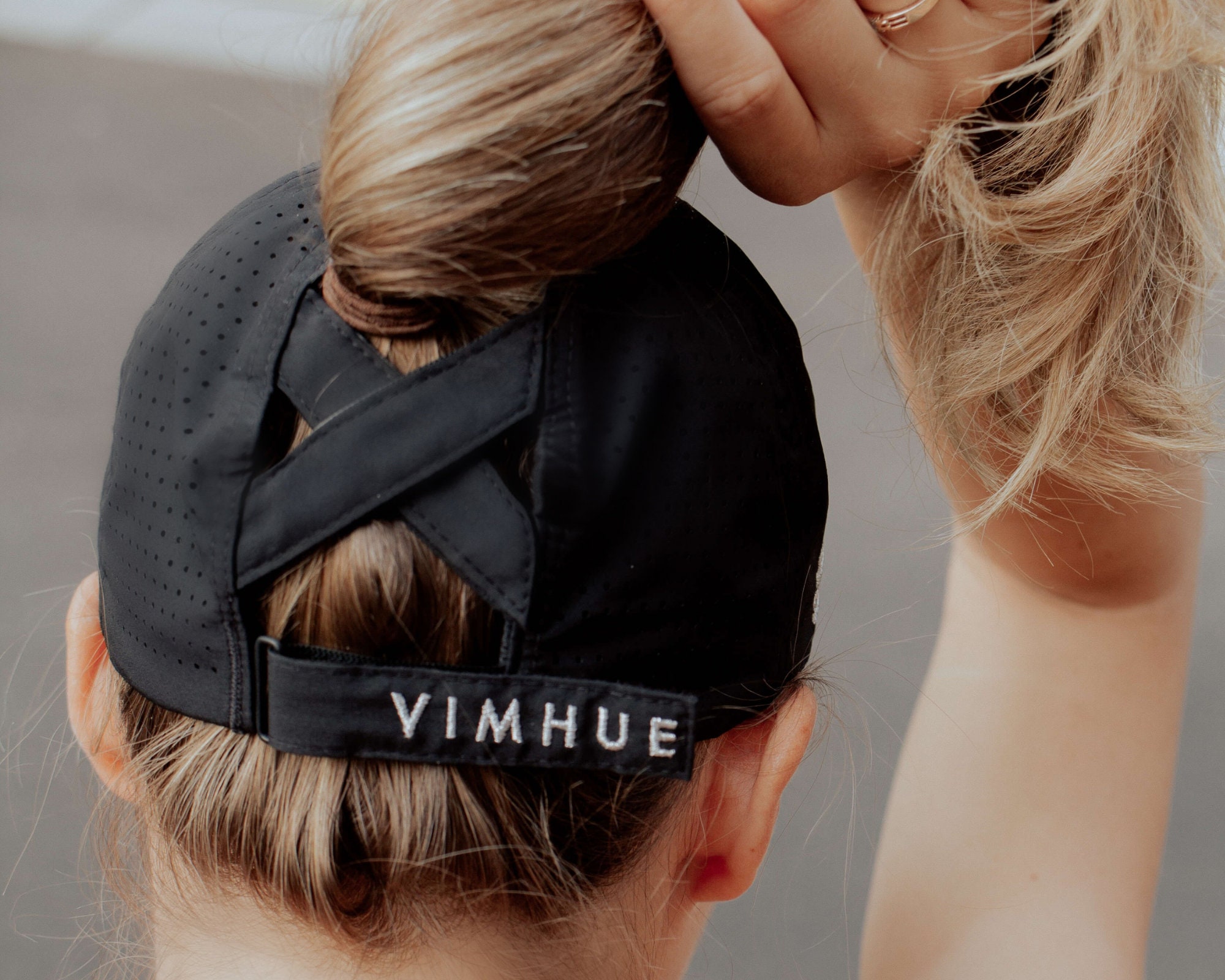 BLACK High Ponytail Cap UPF50 X-boyfriend Women Baseball - Etsy UK