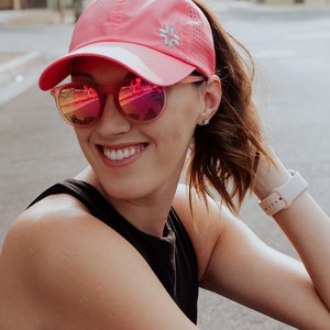 HOT PINK High Ponytail Cap UPF50 Women Baseball Hat | Etsy