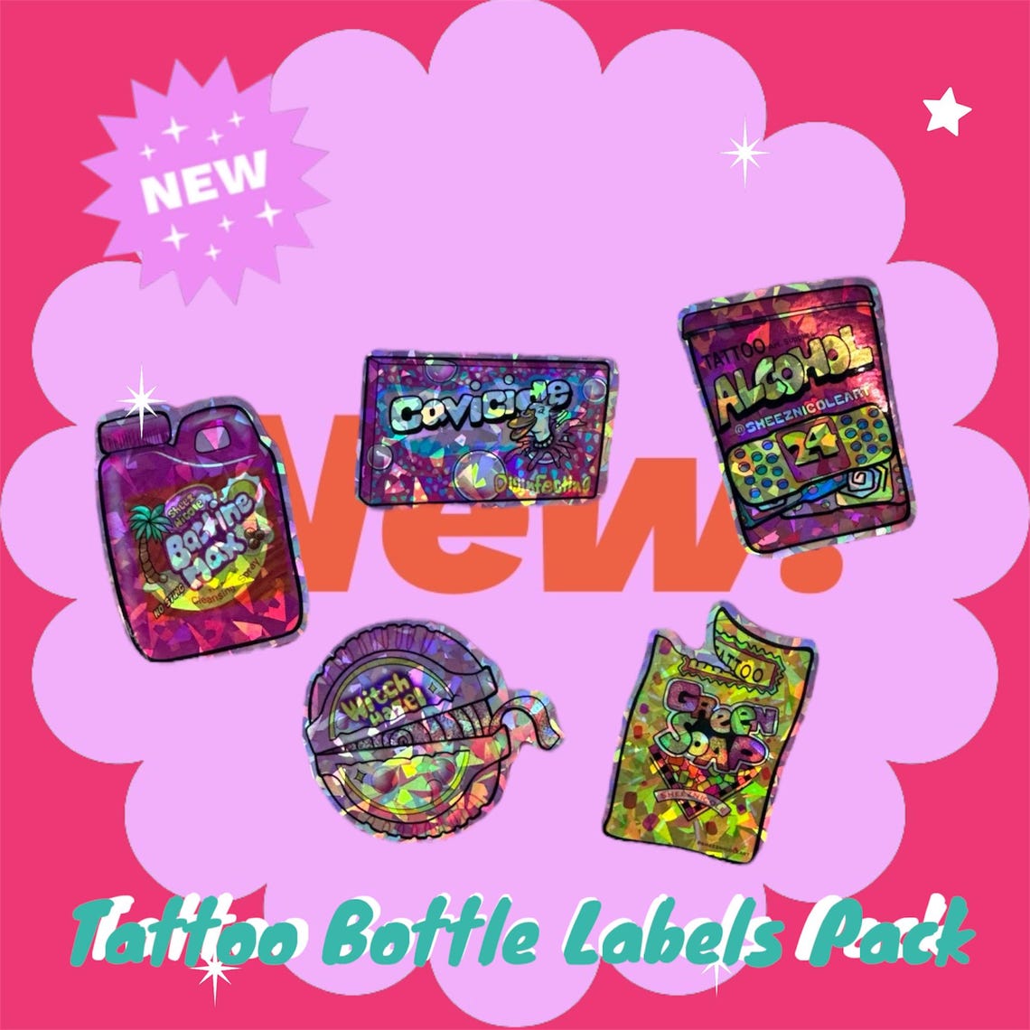 Tattoo Labels Pack - Etsy