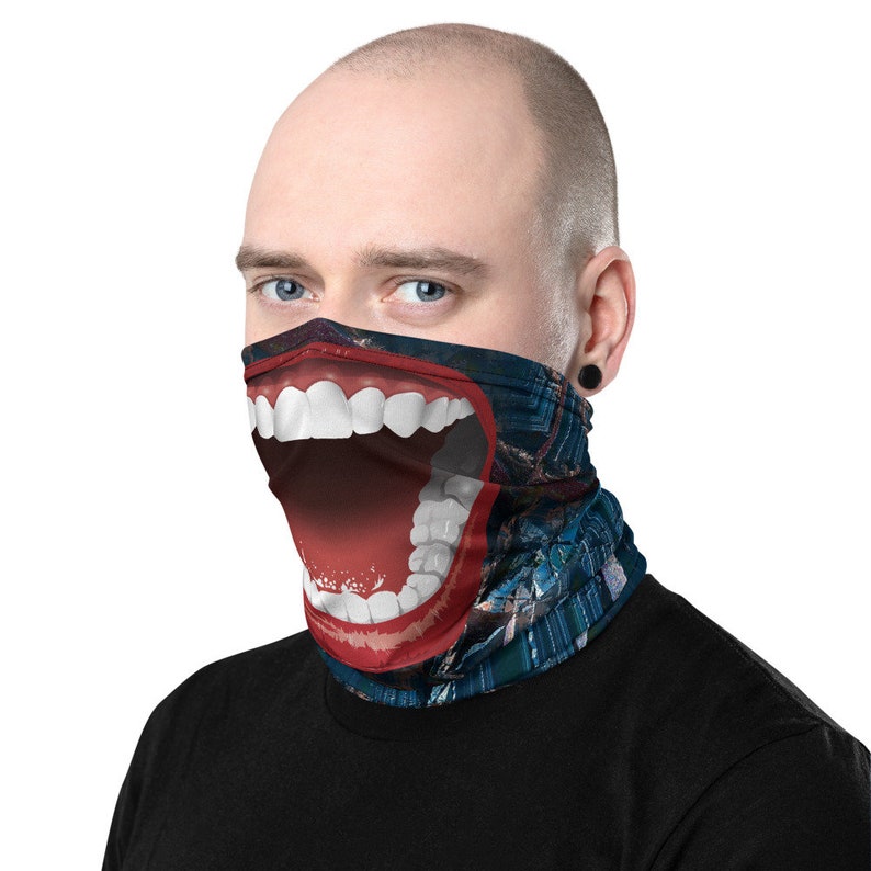 Big Smile Neck Gaiter Mask and Bandanna - Etsy