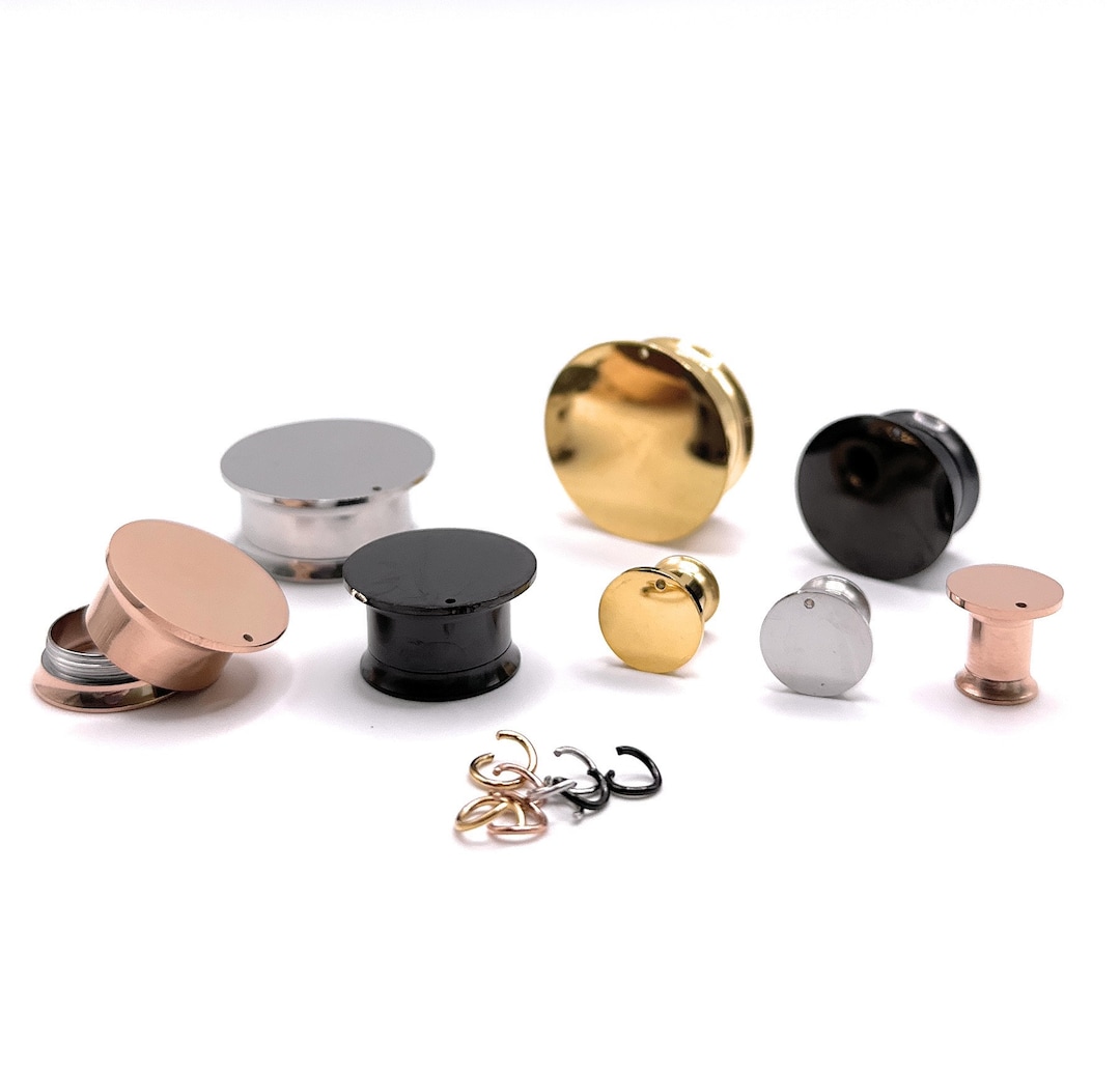 DIY Dangle Ear Plugs: Surgical Steel Screw Fit Tunnels (6mm-25mm) - Etsy