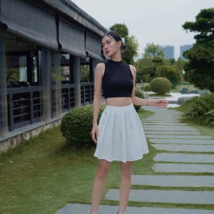 Mock Neck Top Sewing Pattern, Crop Top Pattern for Women, High Neck ...