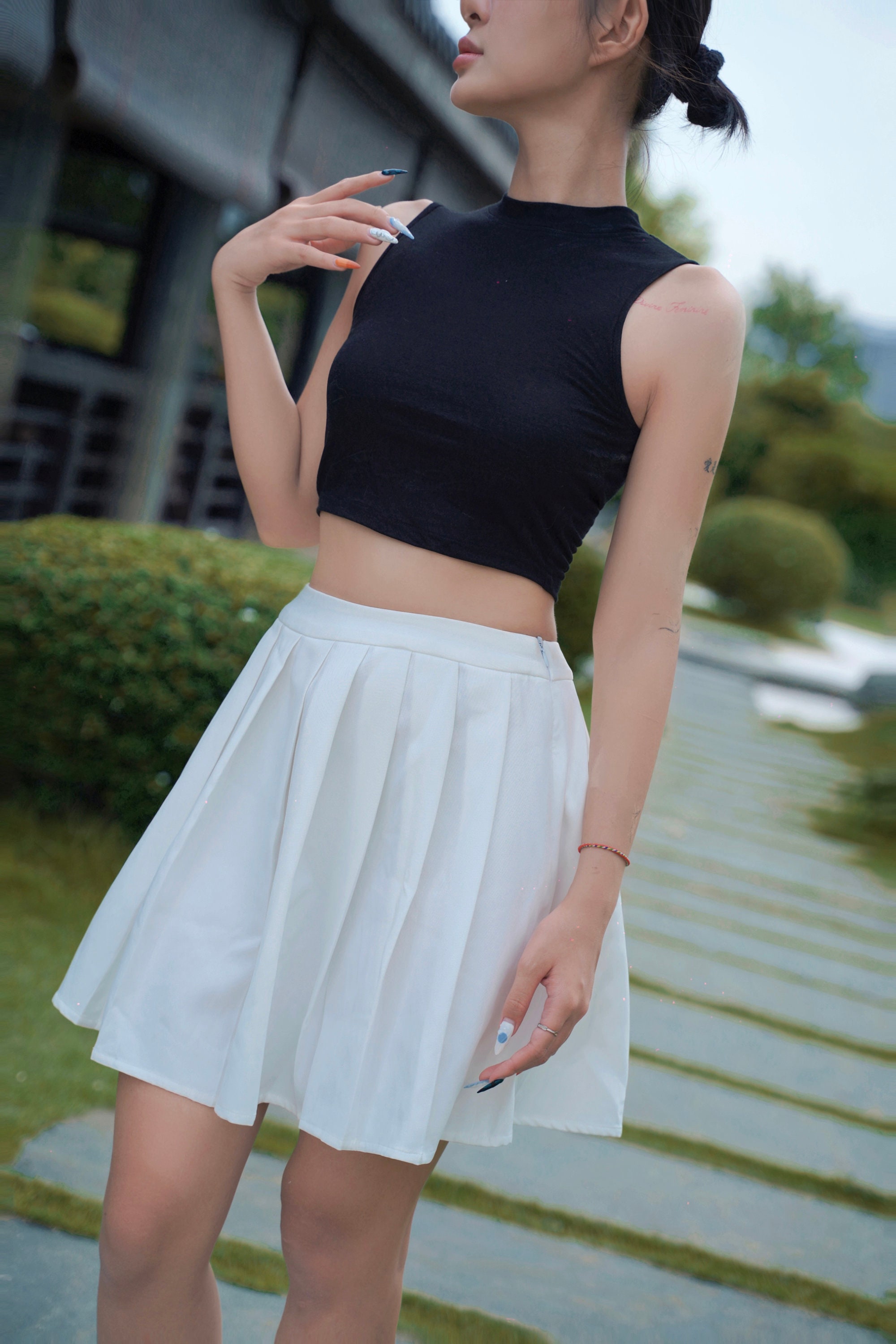 Pleated Mini Skirt With Invisible Zipper Sewing Pattern, High Waisted ...