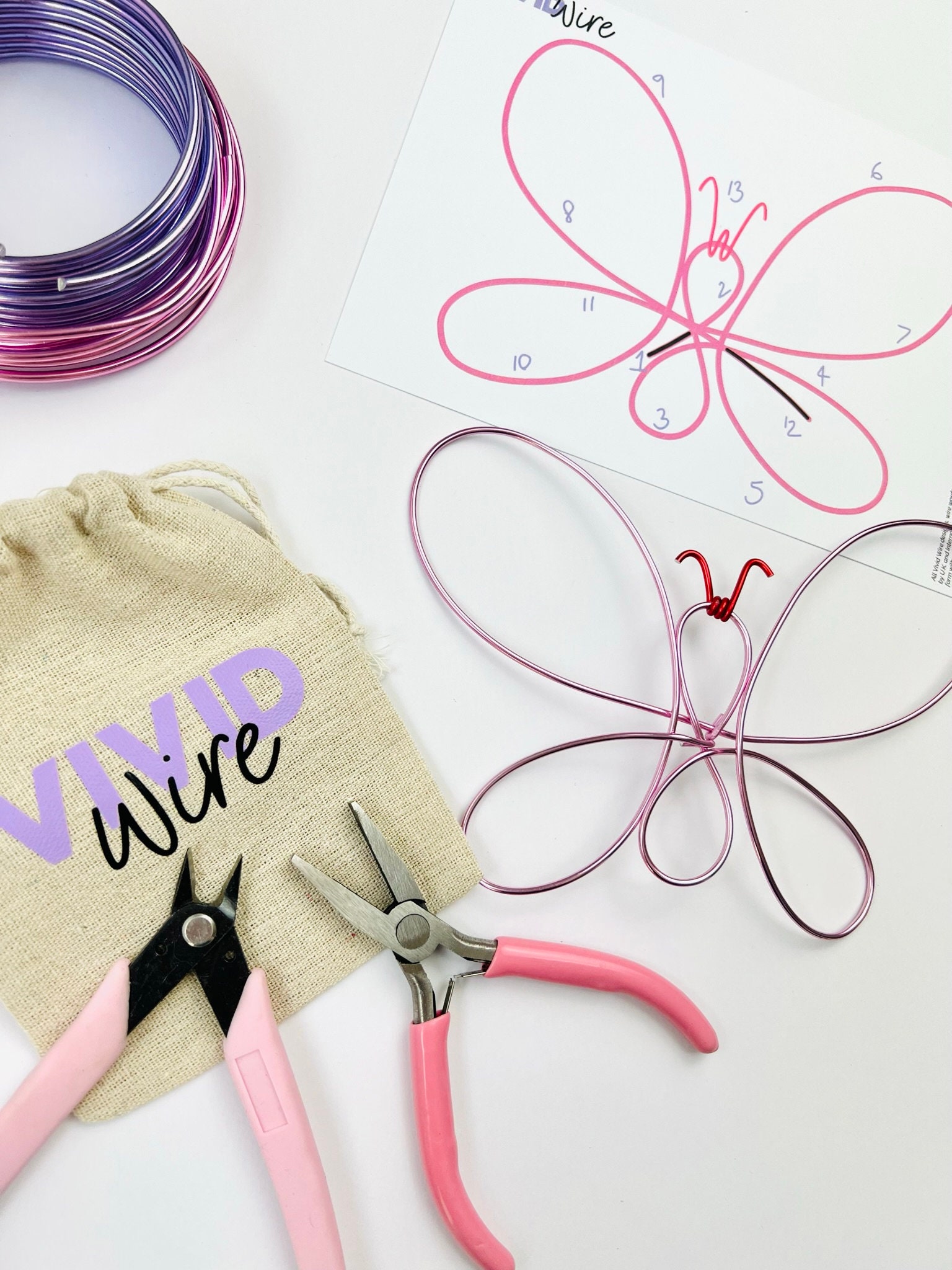 Butterfly Wire Art Kit Make Your Own Butterfly Craft Kit for Adults ...