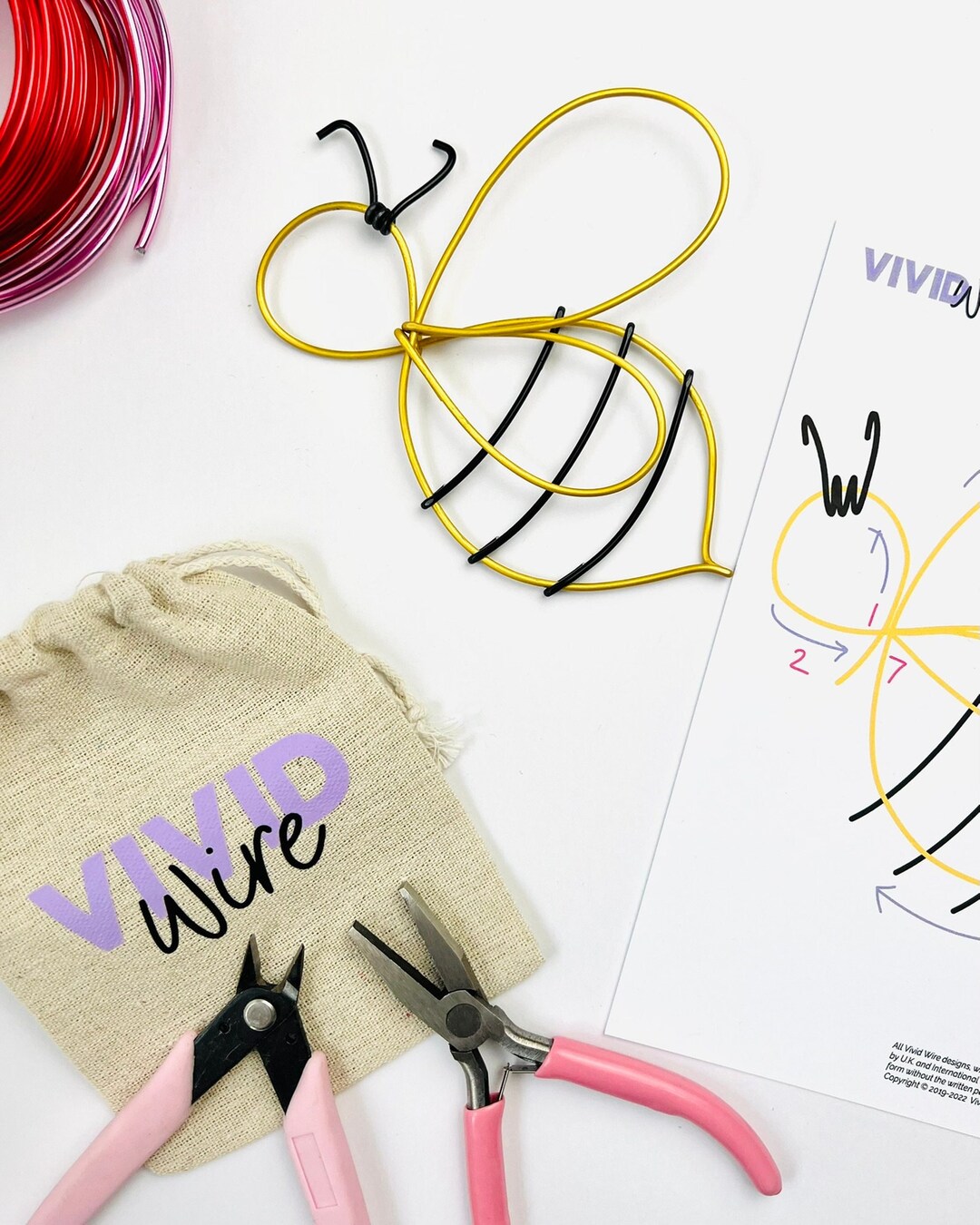 Bee Wire Art Kit | Make Your Own Wire Bee | Craft Kit for Adults | Craft Kit for Kids | DIY Wire ...