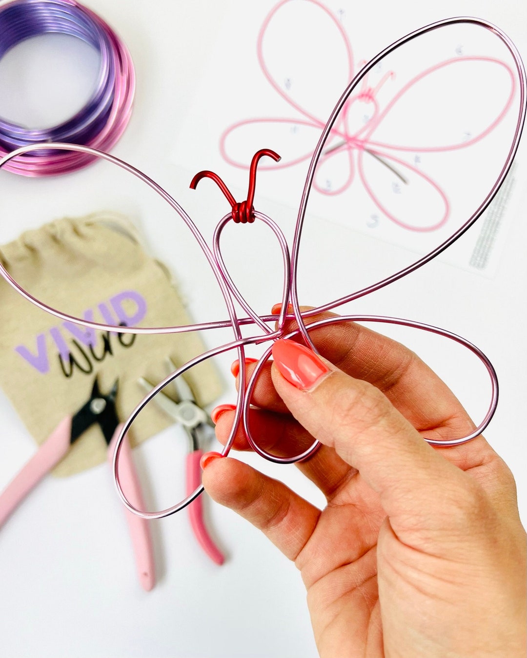 Butterfly Wire Art Kit Make Your Own Butterfly Craft Kit for Adults ...