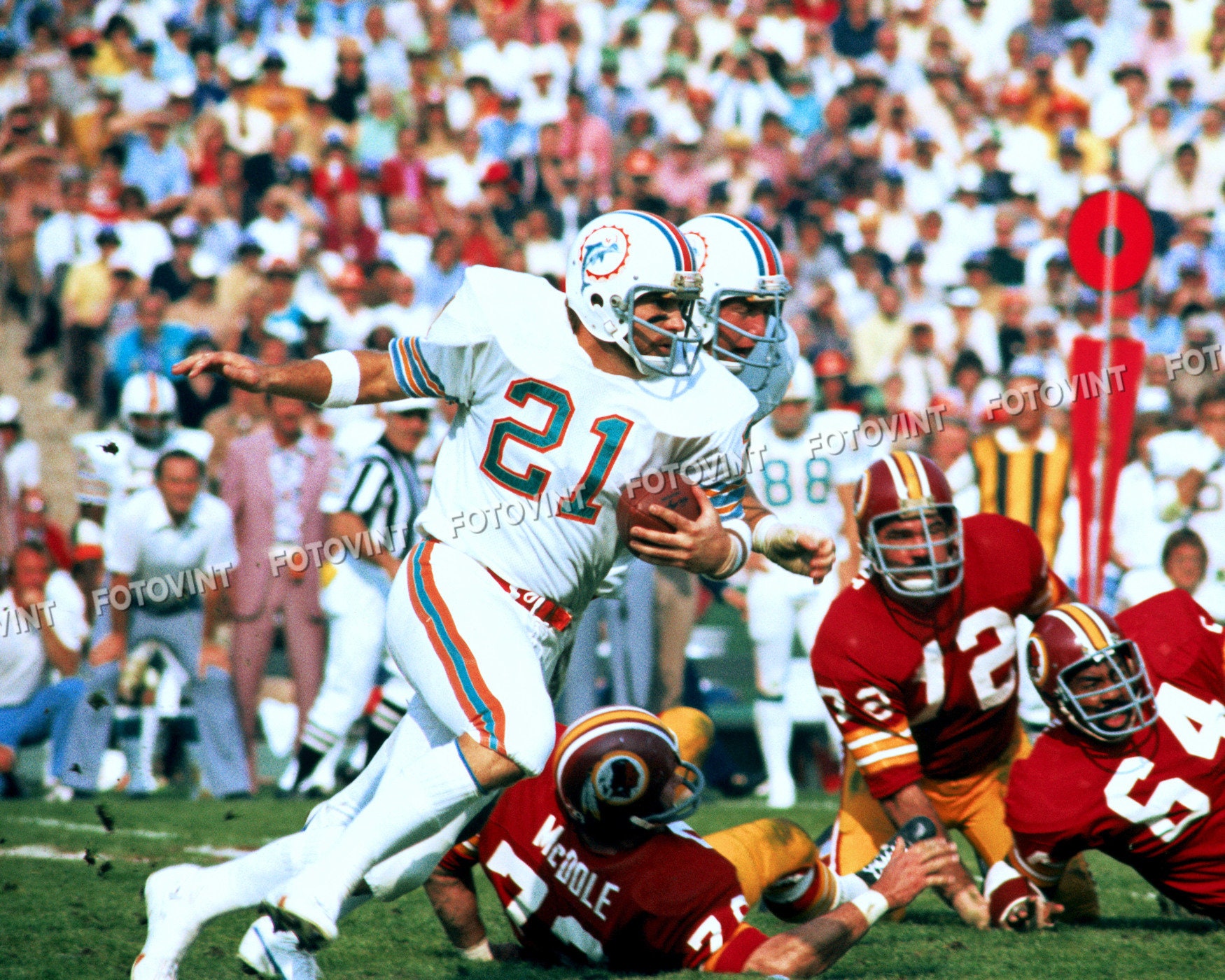 JIM KIICK Photo Picture MIAMI Dolphins Super Bowl Football Photograph ...