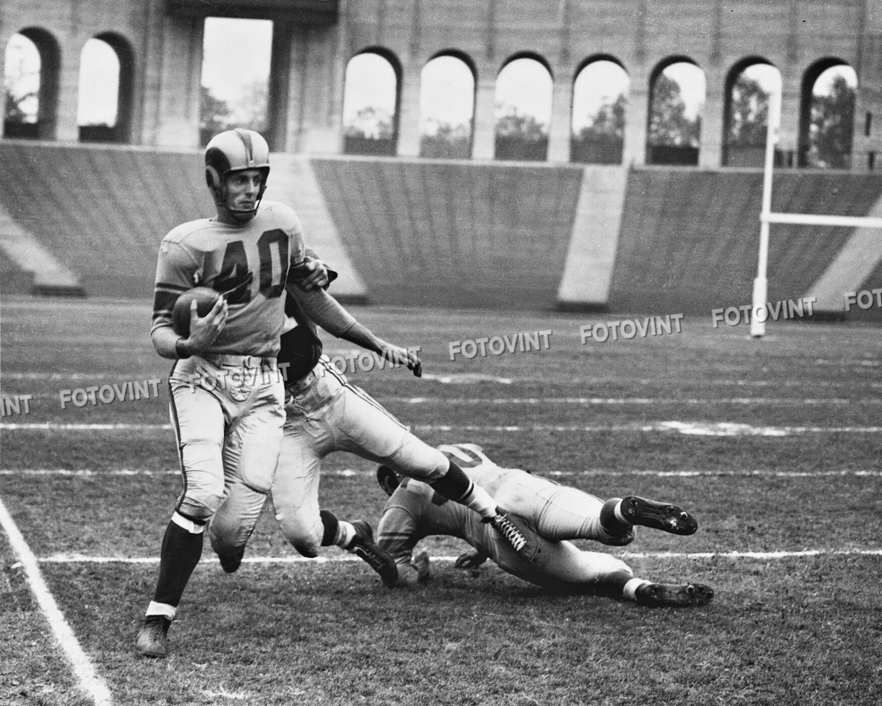 Elroy crazy Legs Hirsch Photo Picture Los Angeles RAMS 1950s Vintage ...
