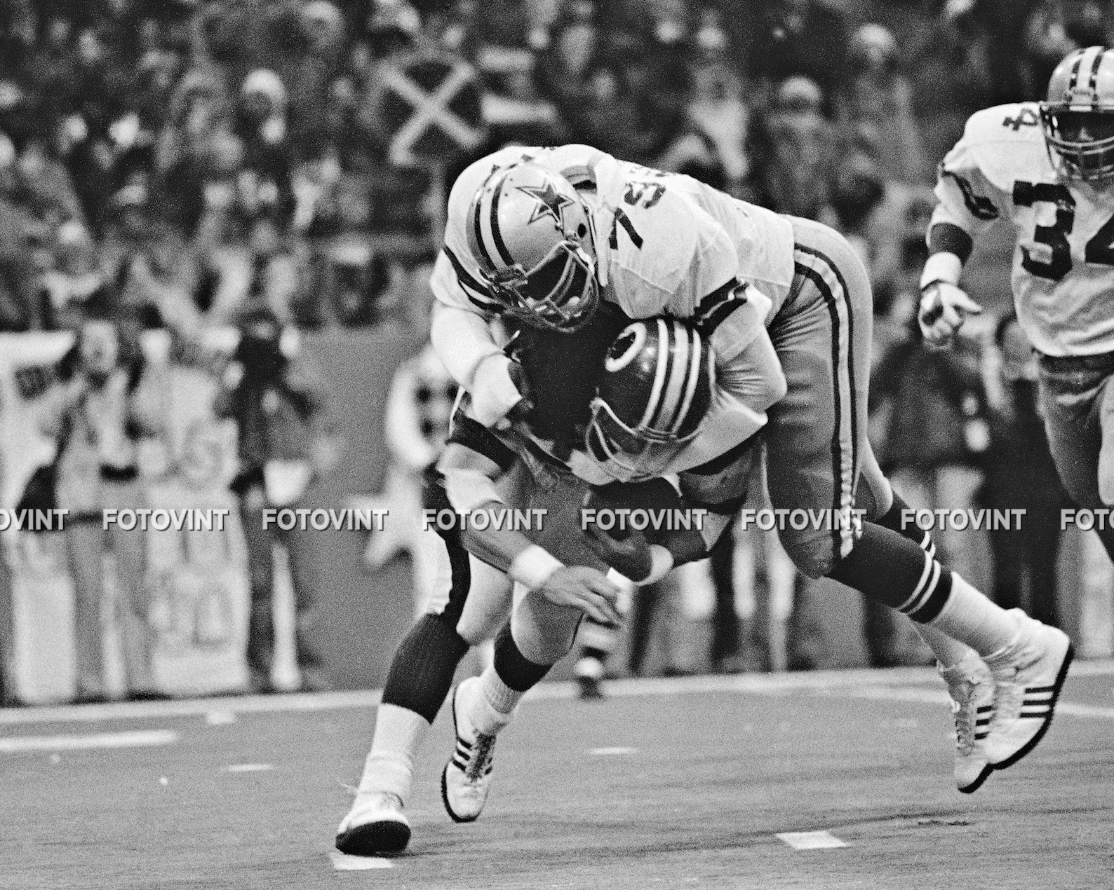 Dallas Cowboys HARVEY MARTIN Photo Picture FOOTBALL Photograph Print in ...