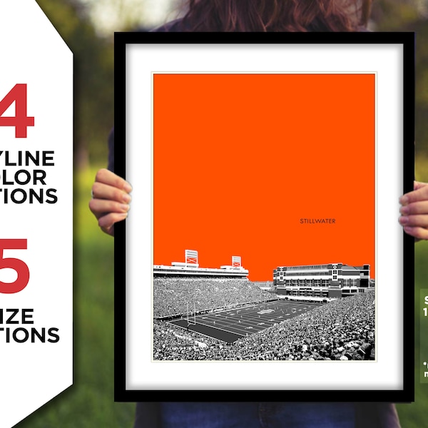 Boone Pickens Stadium Print - Etsy