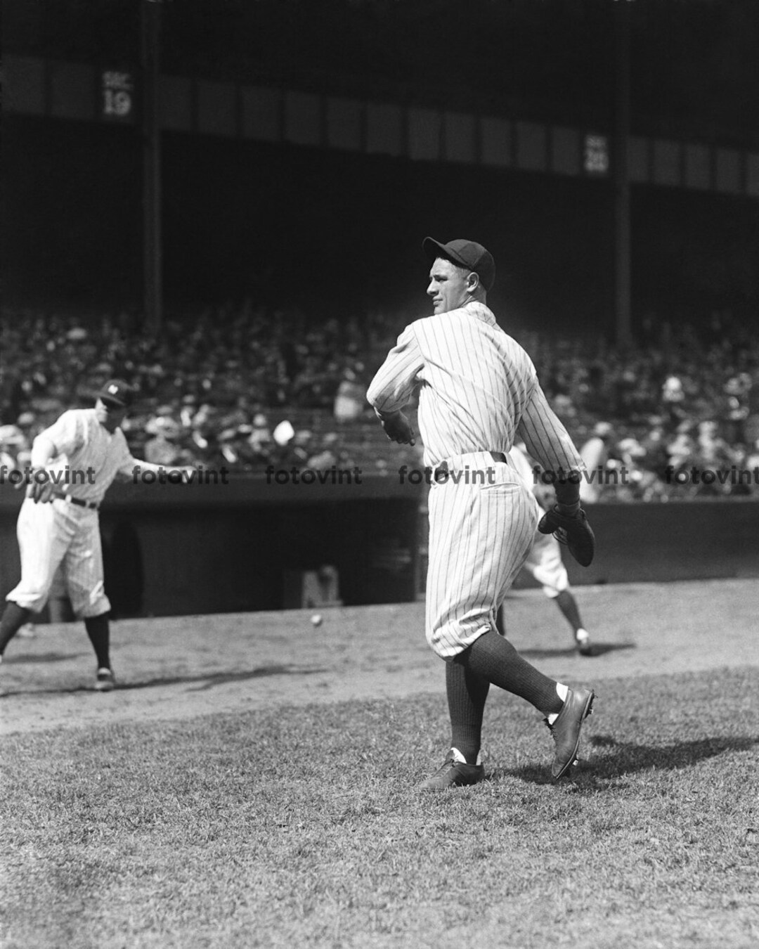 Babe Ruth Lou Gehrig Photo Picture 1926 NEW YORK YANKEES Yankee Stadium ...