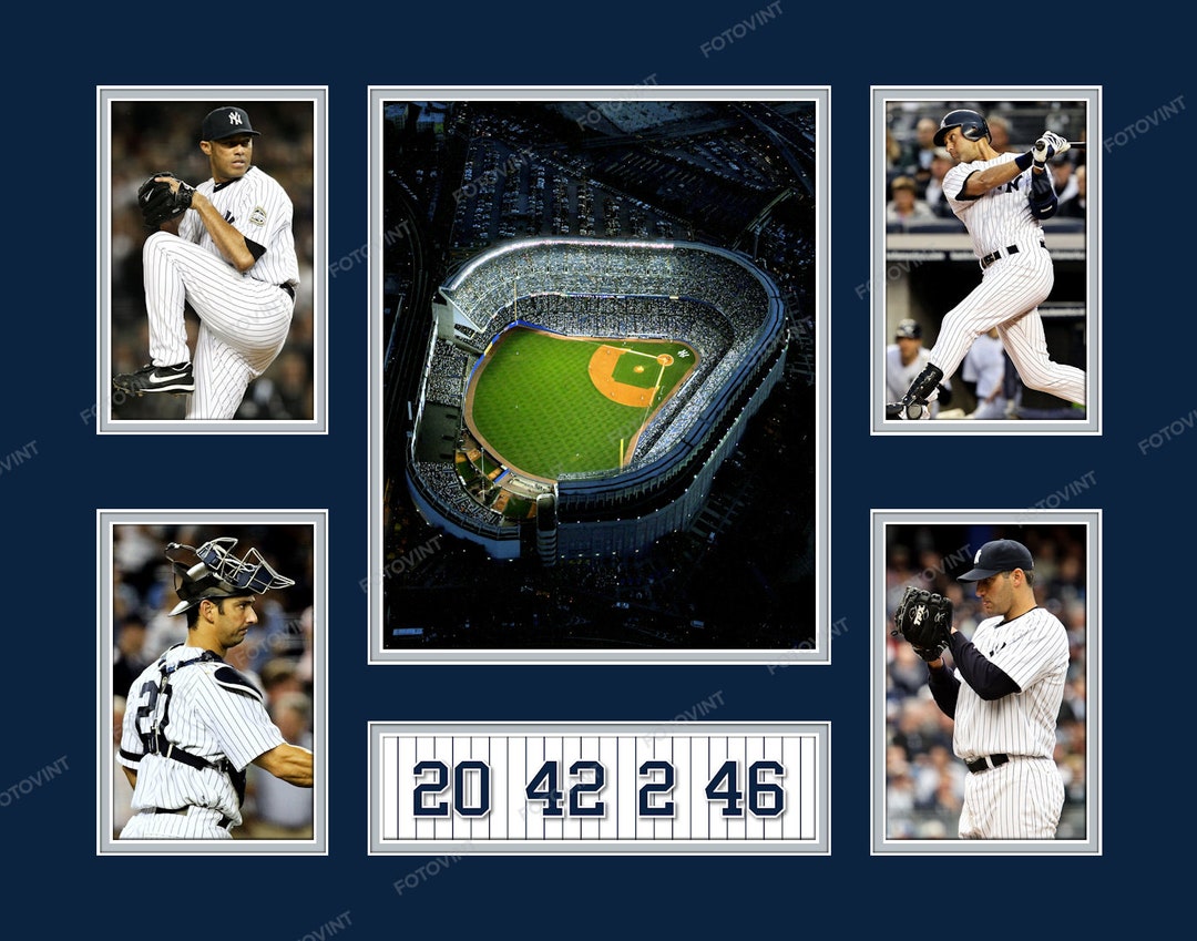 NEW YORK YANKEES Core Four Photo Collage Print Derek Jeter Mariano ...