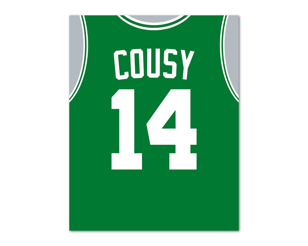 BOB COUSY Photo Picture BOSTON Celtics Basketball Name & Number Poster ...