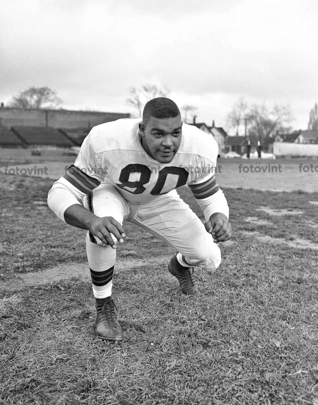 Len Ford 1953 CLEVELAND BROWNS Photo Picture FOOTBALL Vintage ...