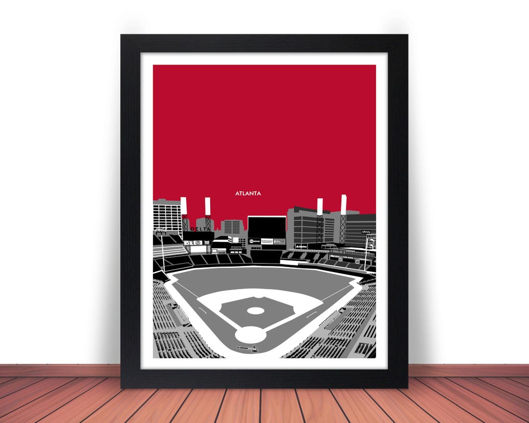 Framed ATLANTA BRAVES Truist Park Photo Picture BASEBALL Stadium ...