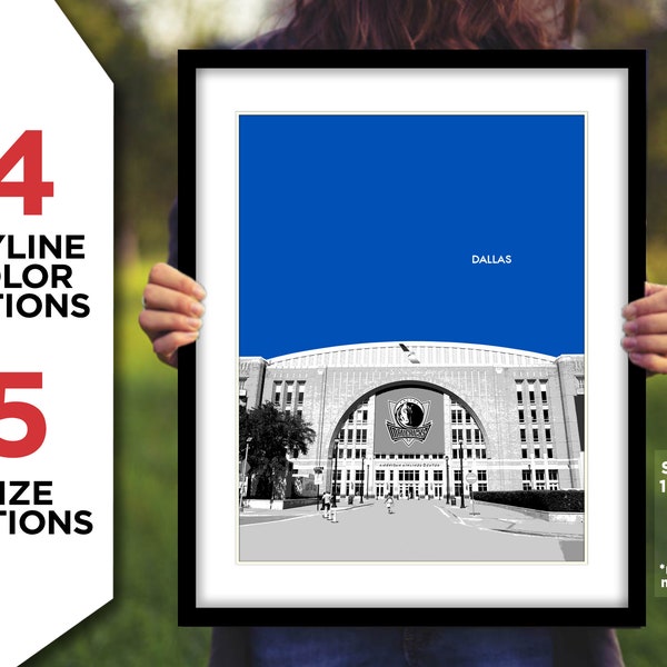 Dallas Mavericks Stadium Print - Etsy