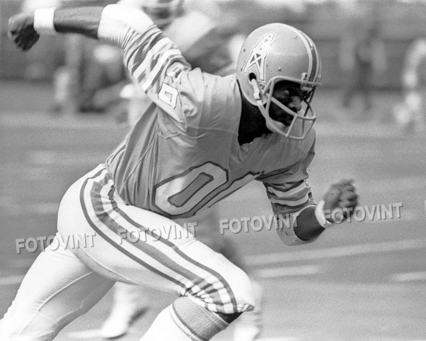 KEN BURROUGH Photo Picture Houston OILERS Football Photograph Print ...