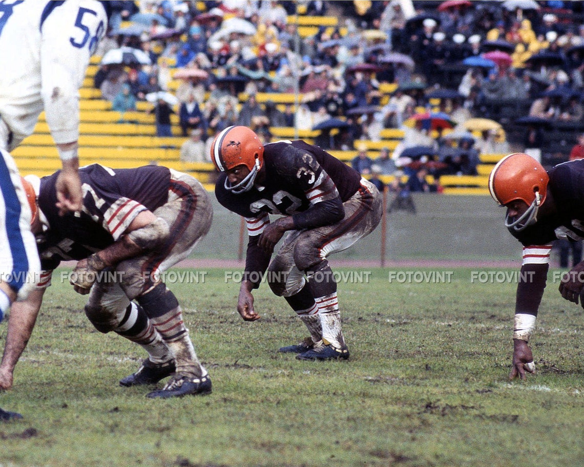 JIM BROWN Photo Picture CLEVELAND Browns Football Vintage Photograph ...