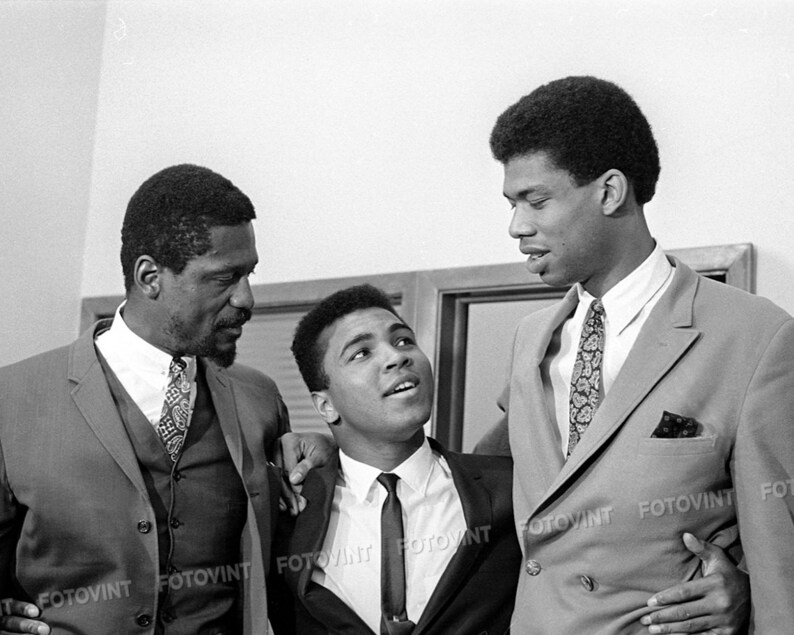 Bill RUSSELL Muhammad ALI Kareem Abdul-jabar Photo Picture Basketball ...