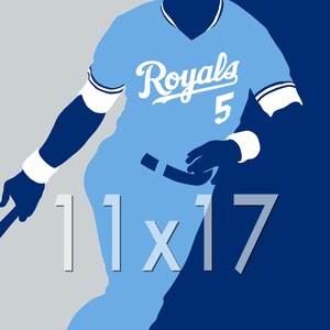 GEORGE BRETT Photo Poster Kansas City ROYALS Baseball Sports Player Art ...