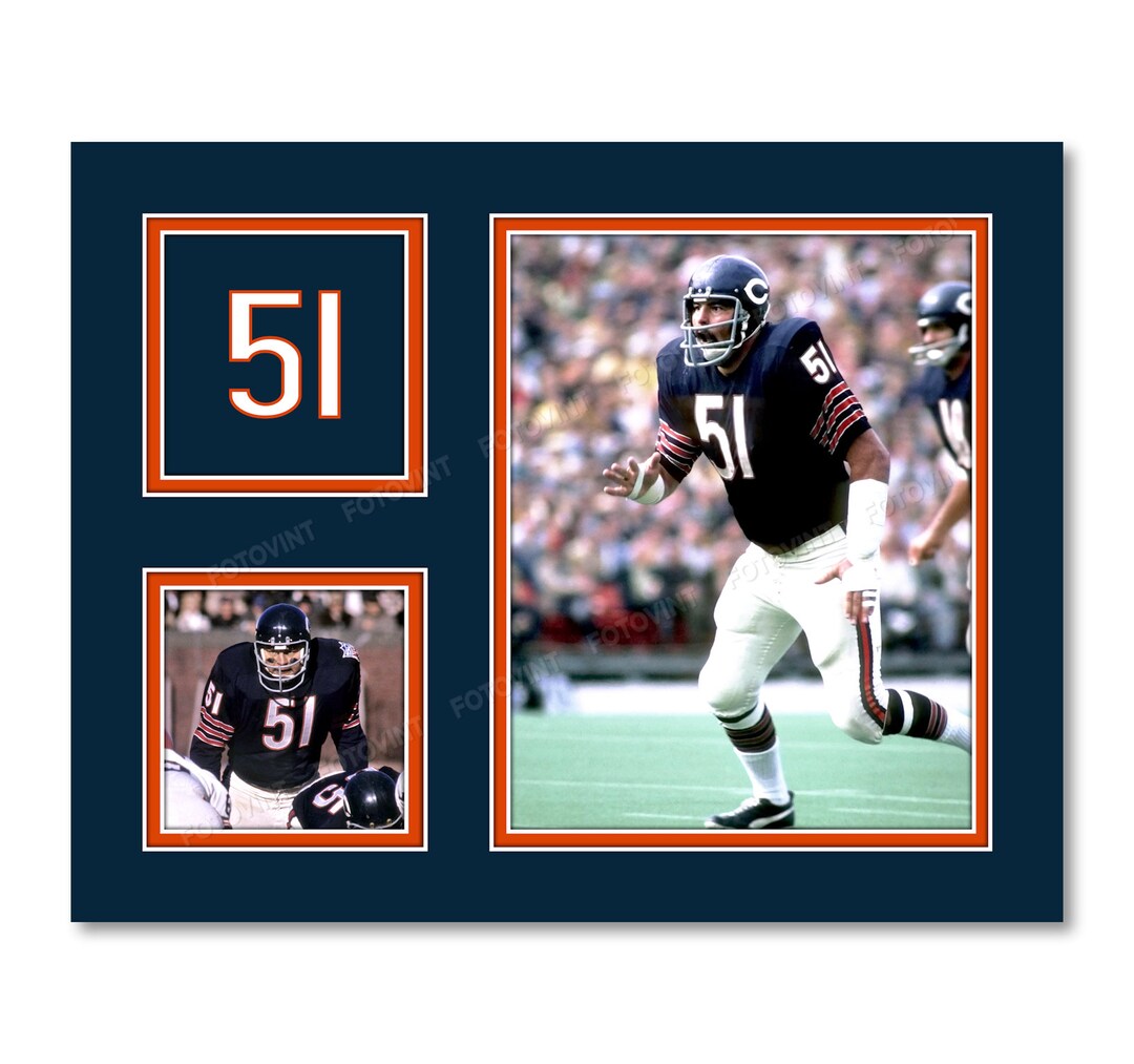 DICK BUTKUS Collage Photo Picture CHICAGO Bears Football Poster Print ...