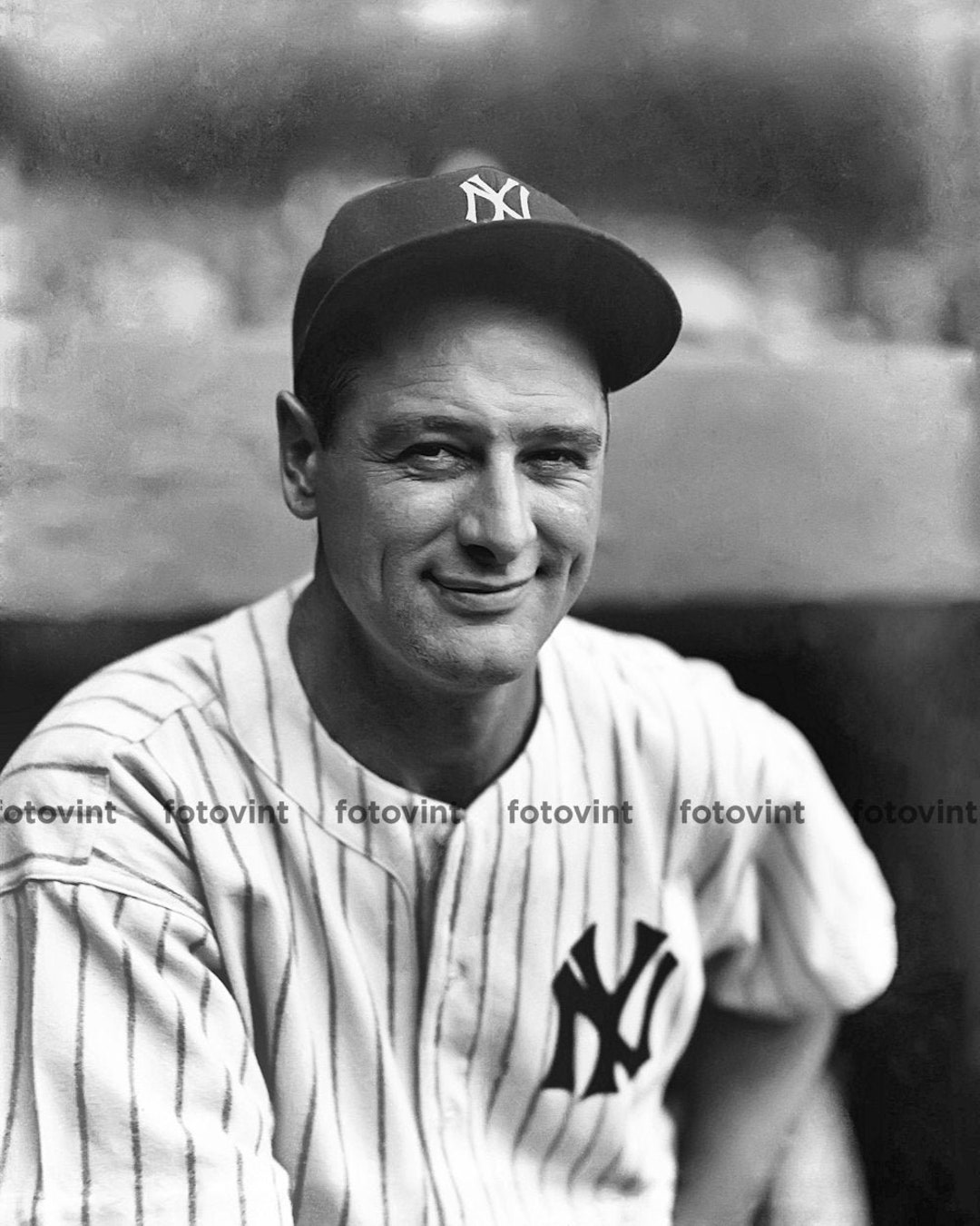 LOU GEHRIG Photo Picture 1936 New York YANKEES Yankee Stadium Vintage ...