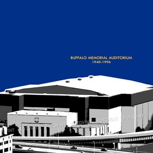 The AUD Buffalo Memorial Auditorium Photo Picture Poster BUFFALO SABRES ...