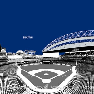 T-MOBILE PARK Photo Picture SEATTLE Mariners Baseball Stadium City ...