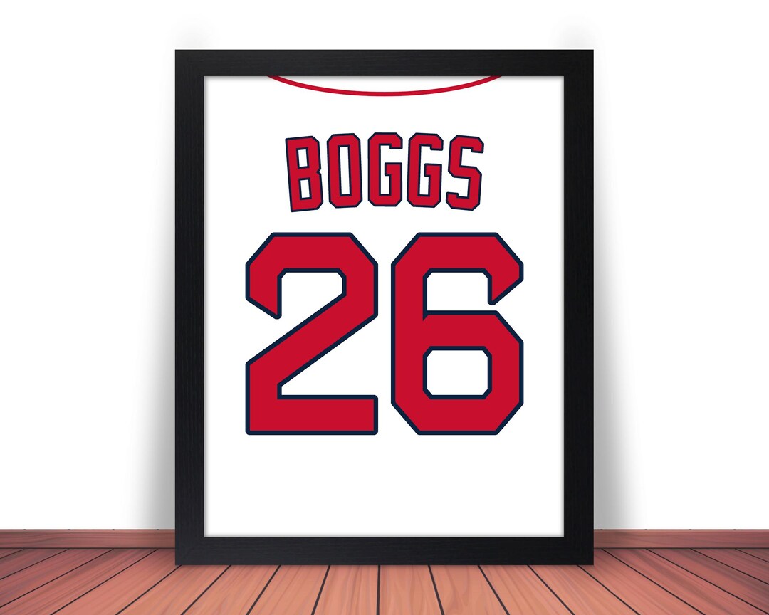 Framed WADE BOGGS Photo Picture Art BOSTON Red Sox Comparable Baseball ...