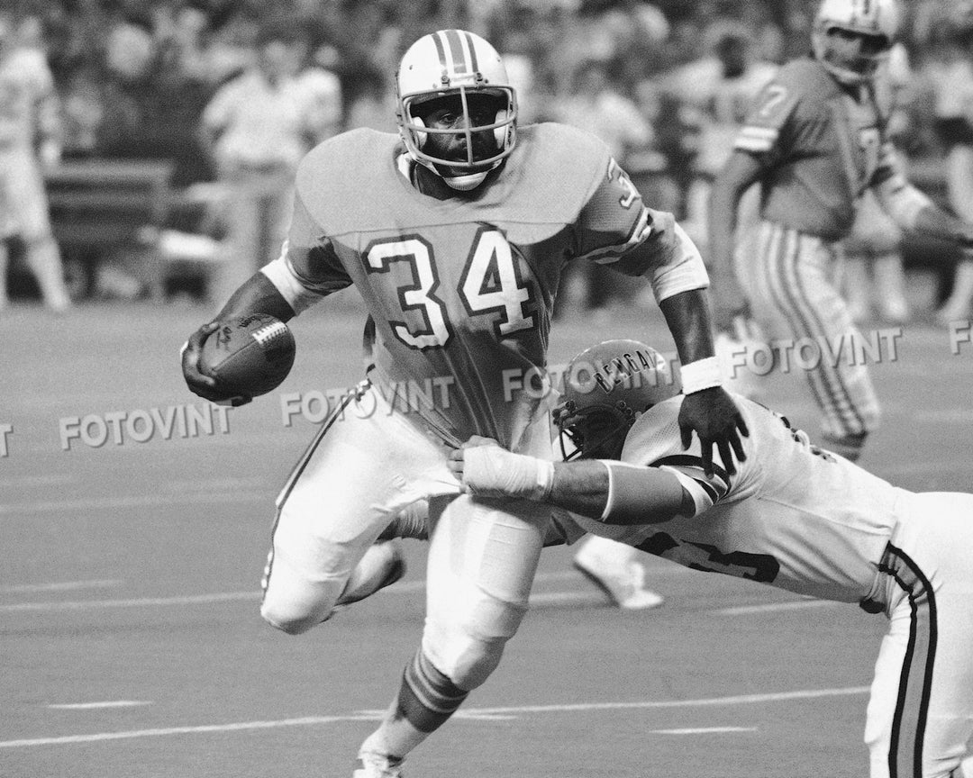 EARL CAMPBELL Photo Picture Houston OILERS Football Photograph Print ...