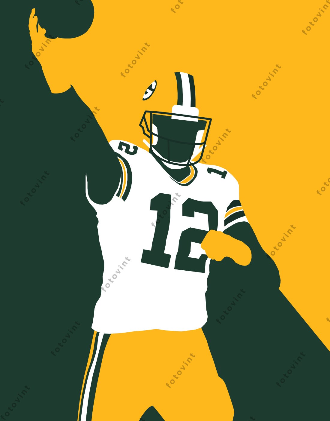 AARON RODGERS Photo Poster Green Bay PACKERS Football Sports - Etsy