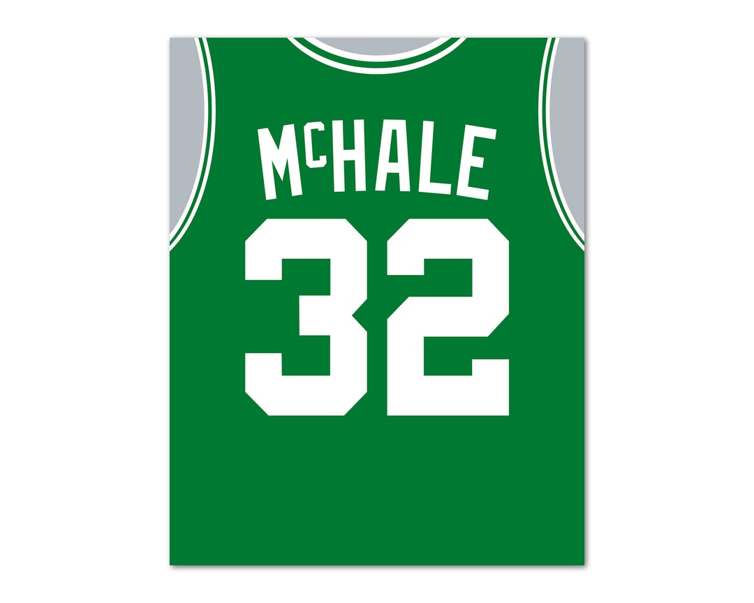 KEVIN Mchale Photo Picture BOSTON CELTICS Basketball Name & Number ...