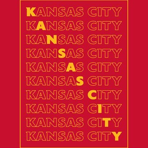 KANSAS CITY CHIEFS Photo Picture Football Team Letter Print Fan Poster ...